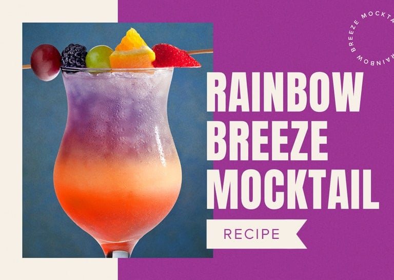 Easy Rainbow Breeze Mocktail Recipe