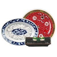 Asian Dinnerware Sets: Melamine Plates, Bowls, Trays & More