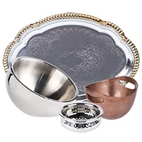 Metal Dinnerware: Metal Bowls, Metal Serving Trays, & More!