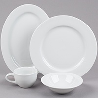 Tuxton Alaska White China Dinnerware