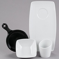 Tuxton Linx White China Dinnerware