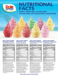 DOLE SOFT SERVE 4.5 lb. Cherry Soft Serve Mix - 4/Case