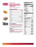Rich's 1.9 oz. Ready-to-Finish Unfilled Round Donut Shell - 72/Case