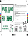 Advantage Chemicals 1 gallon / 128 oz. Pine Cleaner - 4/Case