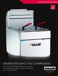Vulcan 1VEG35M-1 Natural Gas 35-40 lb. Floor Fryer with Millivolt ...