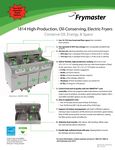 Frymaster 21814EFC 120 lb. 2 Unit Electric Floor Fryer System with CM3 ...
