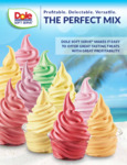 DOLE SOFT SERVE 4.4 lb. Pineapple Soft Serve Mix - 4/Case