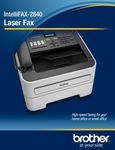 Brother intelliFAX-2840 Laser Fax Machine
