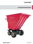 0.22 Cubic Yard Magliner Motorized Hopper Cart with 13" Foam Filled Wheels