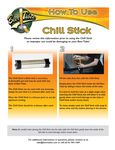 Beer Tubes CHR6 Chill Stick Rack with 6 Chill Sticks and Plastic Tong