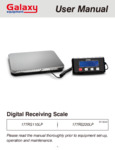 Galaxy RS220LP 220 lb. Low-Profile Digital Receiving Scale with Remote ...