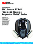 3M FF-402 Ultimate FX Full Facepiece Reusable Respirator with Cool Flow Valve - Medium