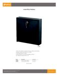 Safco 4259BL 18" x 18" x 7" Black Wall-Mountable Interoffice Mailbox