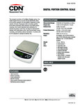 CDN SD2206 22 lb. Compact Digital Portion Control Scale