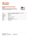 CDN TM8 Multi-Task Digital 24 Hour Kitchen Timer with Clock
