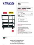 Channel FTDR-3/PP Heavy-Duty Aluminum Tray Drying Rack - 60" x 63" x 30"