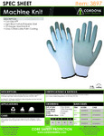 Cor-Grip III Polyester / Cotton Grip Gloves with Gray Crinkle Latex ...