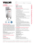 Vulcan LG400-1 45-50 lb. Natural Gas Floor Fryer - 120,000 BTU