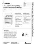 Garland 36ER33 Heavy-Duty Electric Range with 6 Open Burners and ...