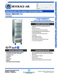 Beverage-Air HBR23HC-1-G Horizon Series 27" Bottom Mounted Glass Door ...
