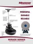 Minuteman Mirage Series 20" High Speed Floor Burnishing Machine - 1500 RPM