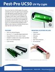Curtron Pest-Pro UC50 Green UV Flying Insect Light with Trap Glue ...