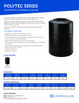 Commercial Zone 730101 PolyTec Series Black 45 Gallon Round Trash Can