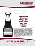 Minuteman Port-A-Scrub 12" Corded Automatic Hard Floor Scrubber