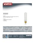 Satco S3253 40 Watt Frosted Shatterproof Finish Incandescent Rough ...