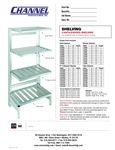 Channel TT2448 24" x 48" Cantilever Style Aluminum Tubular Shelf