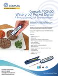 Comark PDQ400 3" Waterproof Digital Pocket Probe / Dishwasher Thermometer