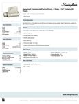 Swingline 74532 28 Sheet Platinum Silver Electric 2 Hole Punch - 1/4"