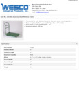 Wesco Industrial Products 272265 24" x 42" 750 lb. Green Steel Platform ...