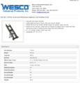 Wesco Industrial Products 272412 550 lb. Aluminum Appliance Hand Truck ...
