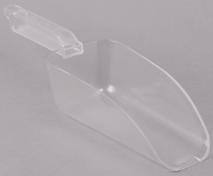 Choice 24 oz. Clear Plastic Utility Scoop