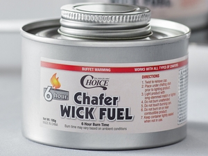 Choice 6 Hour Wick Chafing Dish Fuel with Safety Twist Cap - 24/Case