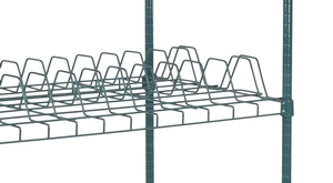 Regency 24" x 36" Green Epoxy Drying Rack 4-Shelf Kit with 64" Posts ...