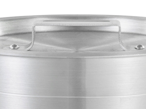 Choice 8 Qt. Standard Weight Aluminum Stock Pot with Cover