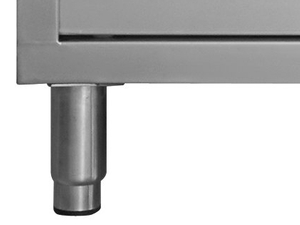 Regency 24" x 48" 16 Gauge Type 304 Stainless Steel Enclosed Base ...