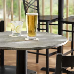 Lancaster Table & Seating Excalibur 36" Round Table Top with Textured ...