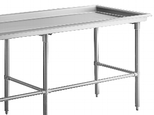 Regency 30" x 96" 16-Gauge Type 304 Stainless Steel Sorting Table