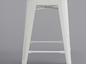 Lancaster Table & Seating Alloy Series White Metal Indoor Industrial ...