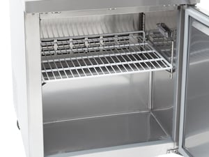 Avantco SS-WT-27F-HC 27" One Door Stainless Steel ADA Height Worktop ...