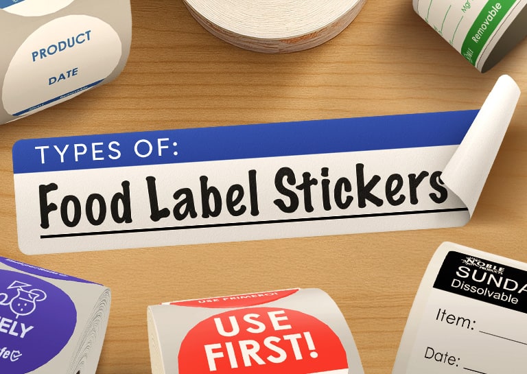 Types of Food Label Stickers & Their Uses - WebstaurantStore