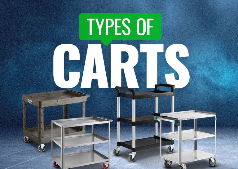 Types of Carts for Kitchens, Warehouses, & More
