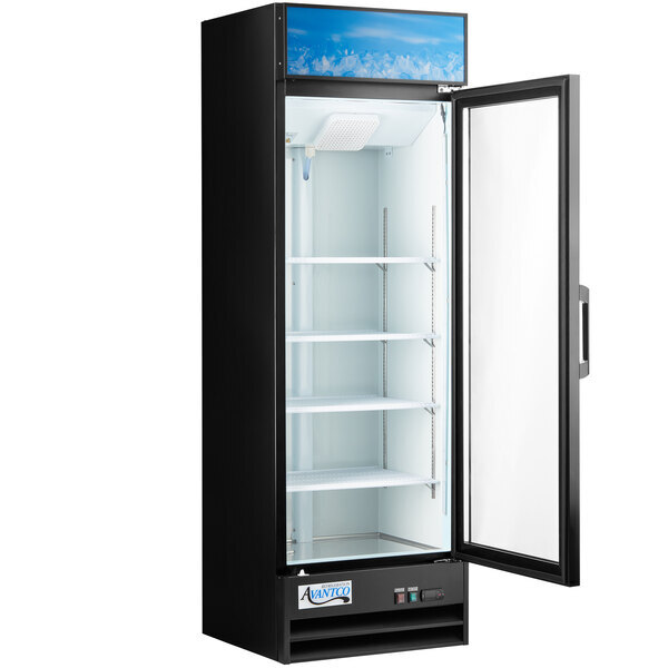 Scratch and Dent Avantco GDC-15-HC 25 5/8" Black Customizable Swing ...