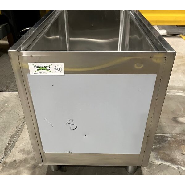 Scratch and Dent Regency 36" x 18" Stainless Steel Portable Ice Bin