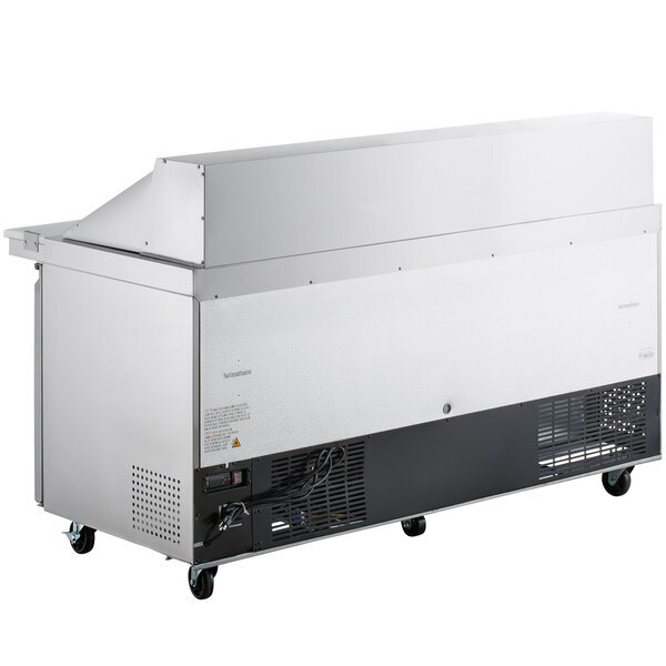 Scratch and Dent Avantco SS-PT-71M-HC 70" 3 Door Mega Top Stainless ...