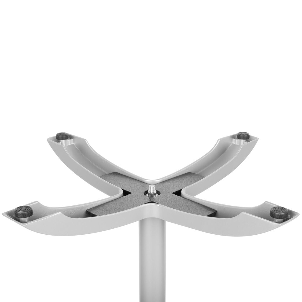 BFM Seating PHTB0022SVT Margate Outdoor / Indoor Bar Height Silver End ...