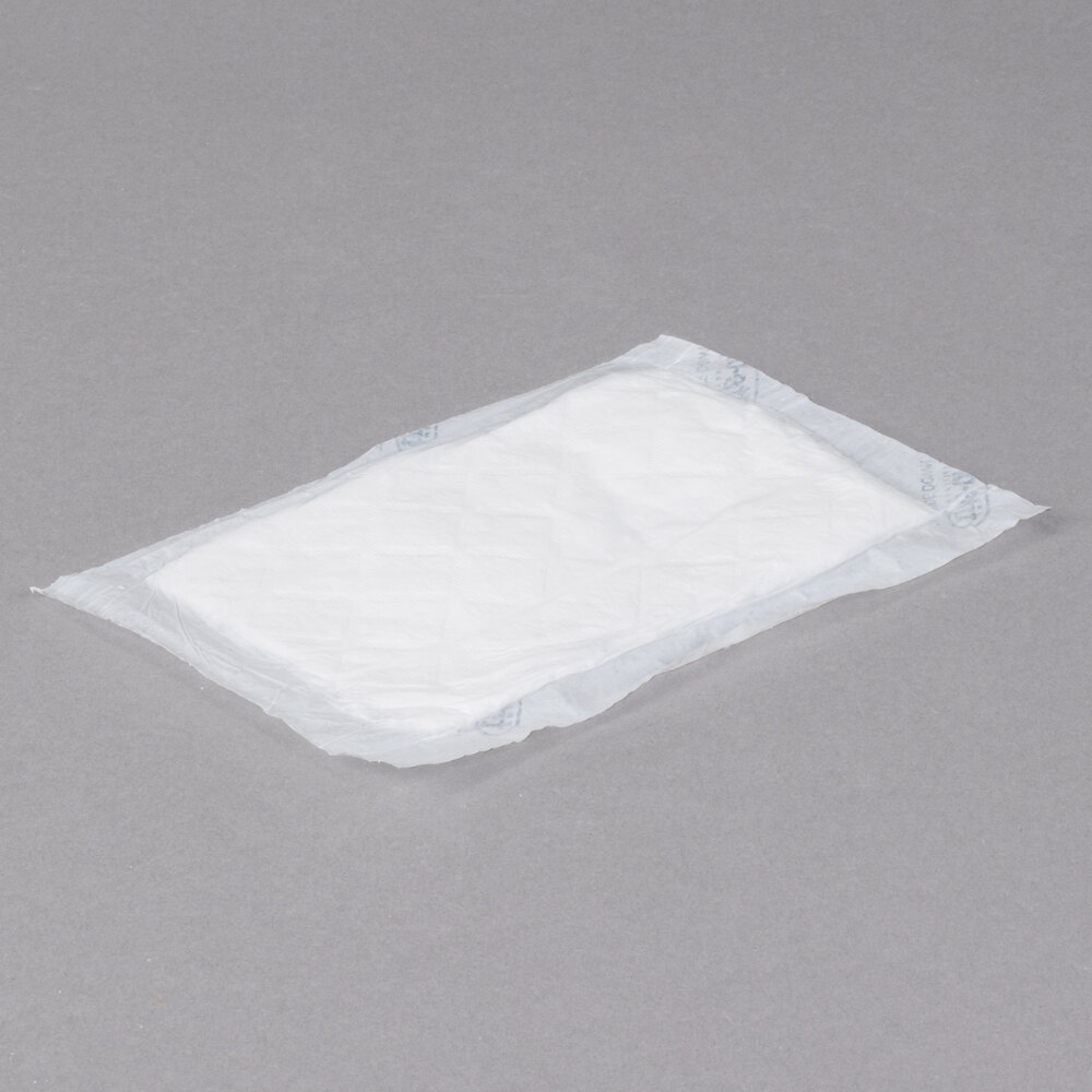 White 5" x 7" Absorbent Meat, Fish, and Poultry Pad 75 Grams - 1000/Case